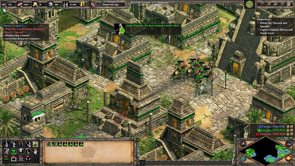 In Montezuma Mission 5 "The Boiling Lake", Xolotl Warriors and Bombard ...