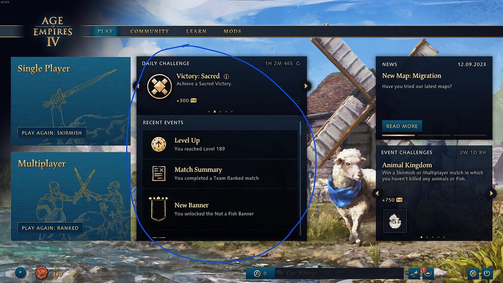 Main menu suggestion - IV - Discussion - Age of Empires Forum