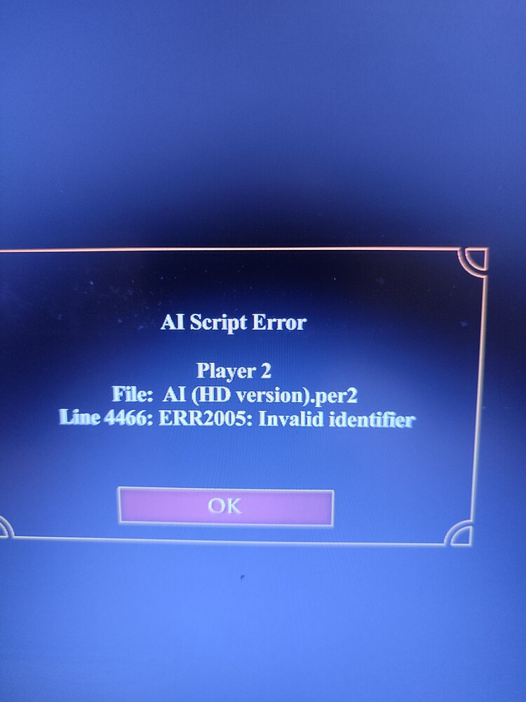 AI script error: AI not playing competitively - II - Report a Bug - Age of Empires Forum