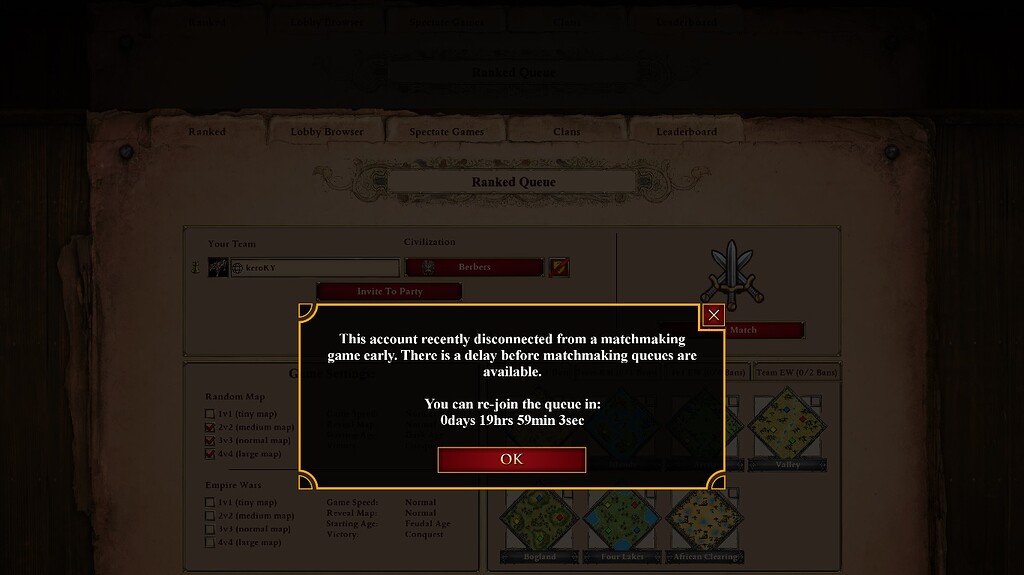 Report a bug about multiplayer ranked finding match - II - Report a Bug - Age of Empires Forum