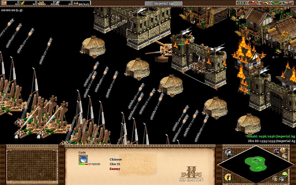 Gates are effective at blocking trebuchet projectiles, try doing it in ...