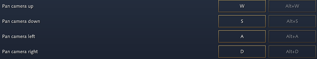 WASD Camera Movement Keybind Doesn't Work - IV - Report a Bug - Age of ...