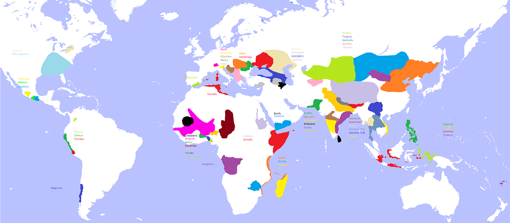 Map of civilizations that are not in the game - II - Discussion - Age ...