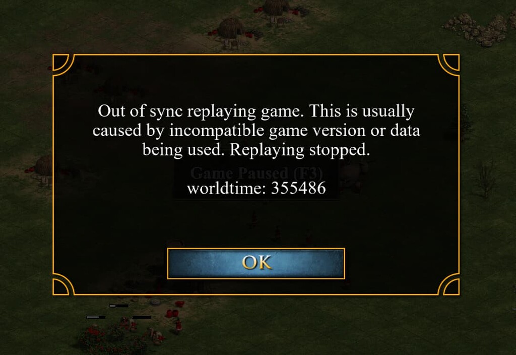 [Return of Rome / ROR] Out of sync replaying game error after the Aug ...