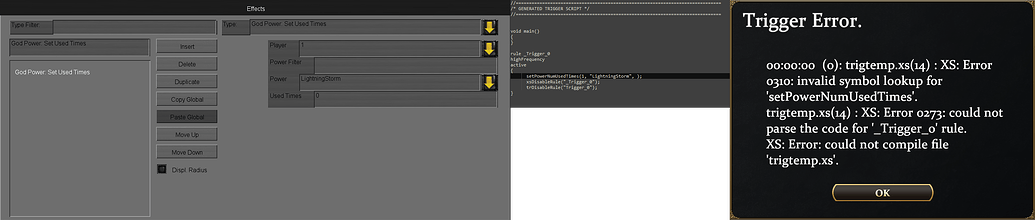 Editor Trigger Bug - Report a Bug - Age of Empires Forum
