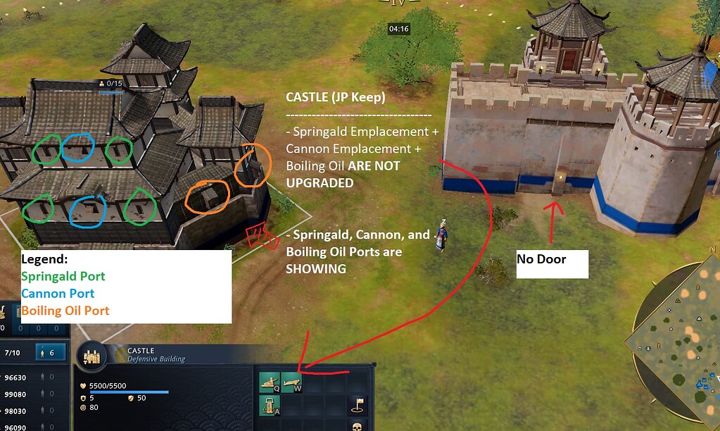 Japanese - Low Graphics + (Castle or Stone Wall Tower or "Castle of the ...