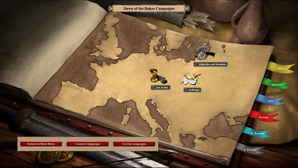 DotD, DoI and TMR DLCs campaigns overview map shows just a few ...