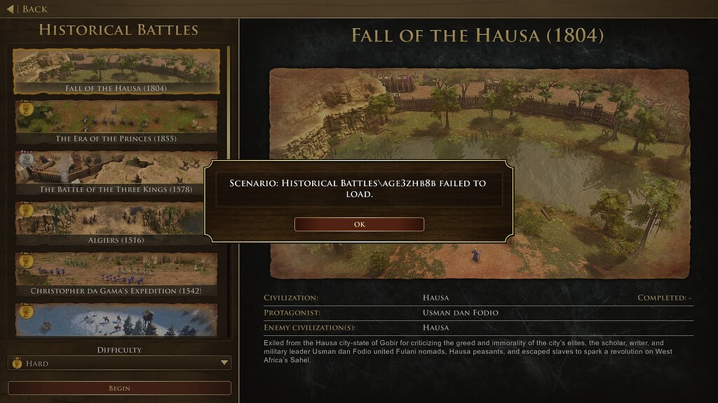 Historical Battle End Cinematic Not Playing Iii Report A Bug Age