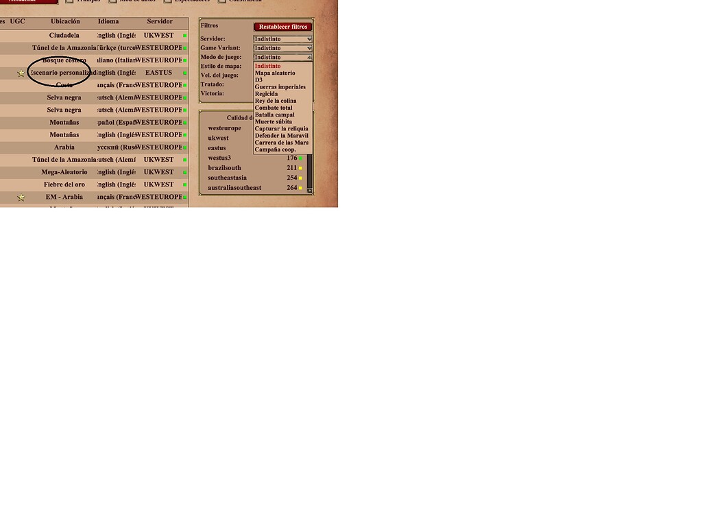Custom Scenarios Dissapeared from Lobby Browser Filters - II - Report a ...