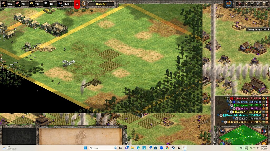 in age of empires 2 I can't see the tc when I start the game and the screen shows broken. - II ...