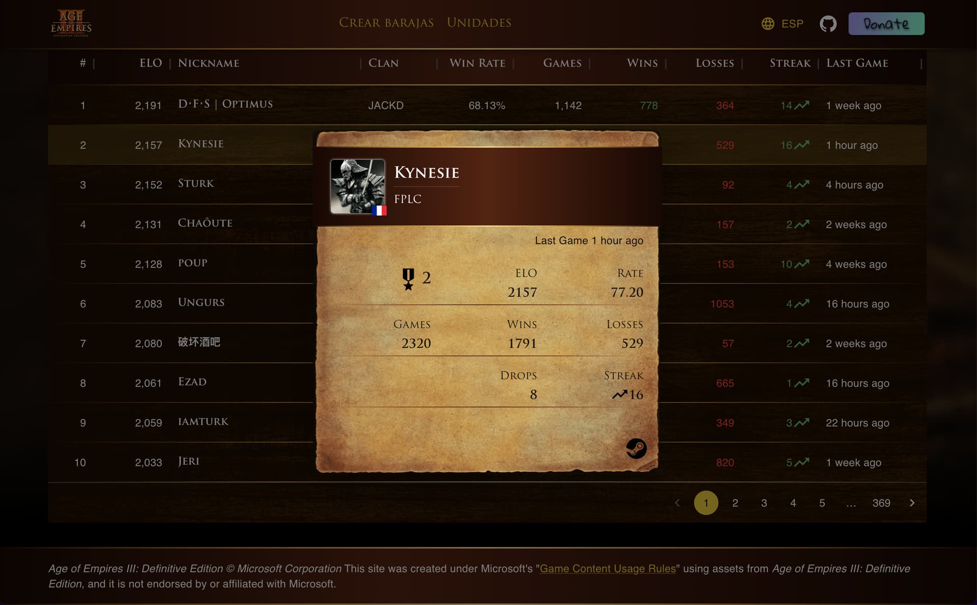 AOE III DEck builder (ON-LINE) - Page 7 - III - Discussion - Age of ...