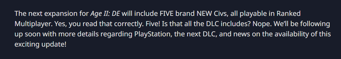 New DLC Inbound! - Page 22 - II - Discussion - Age of Empires Forum