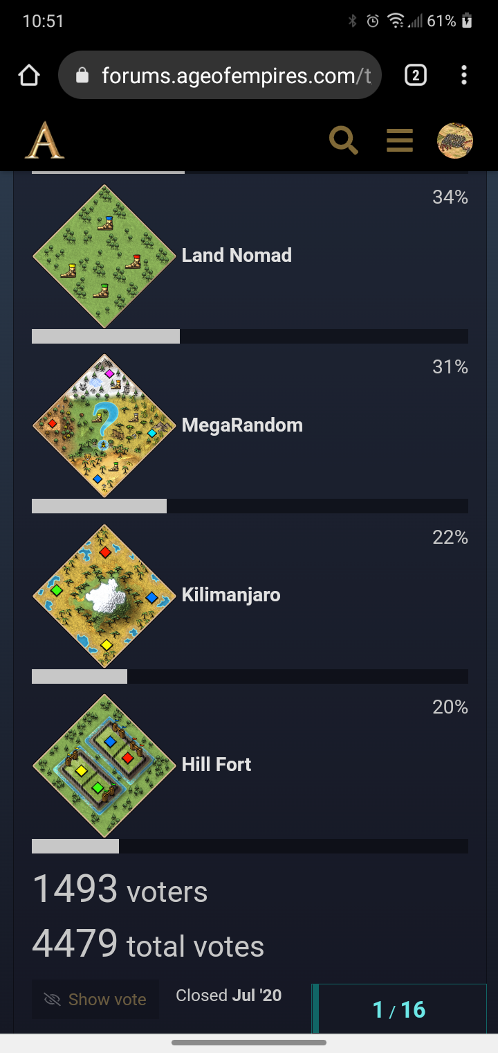 🗳 VOTE NOW! 1v1 Ranked Map Rotation - February 8 - Page 2 - II ...