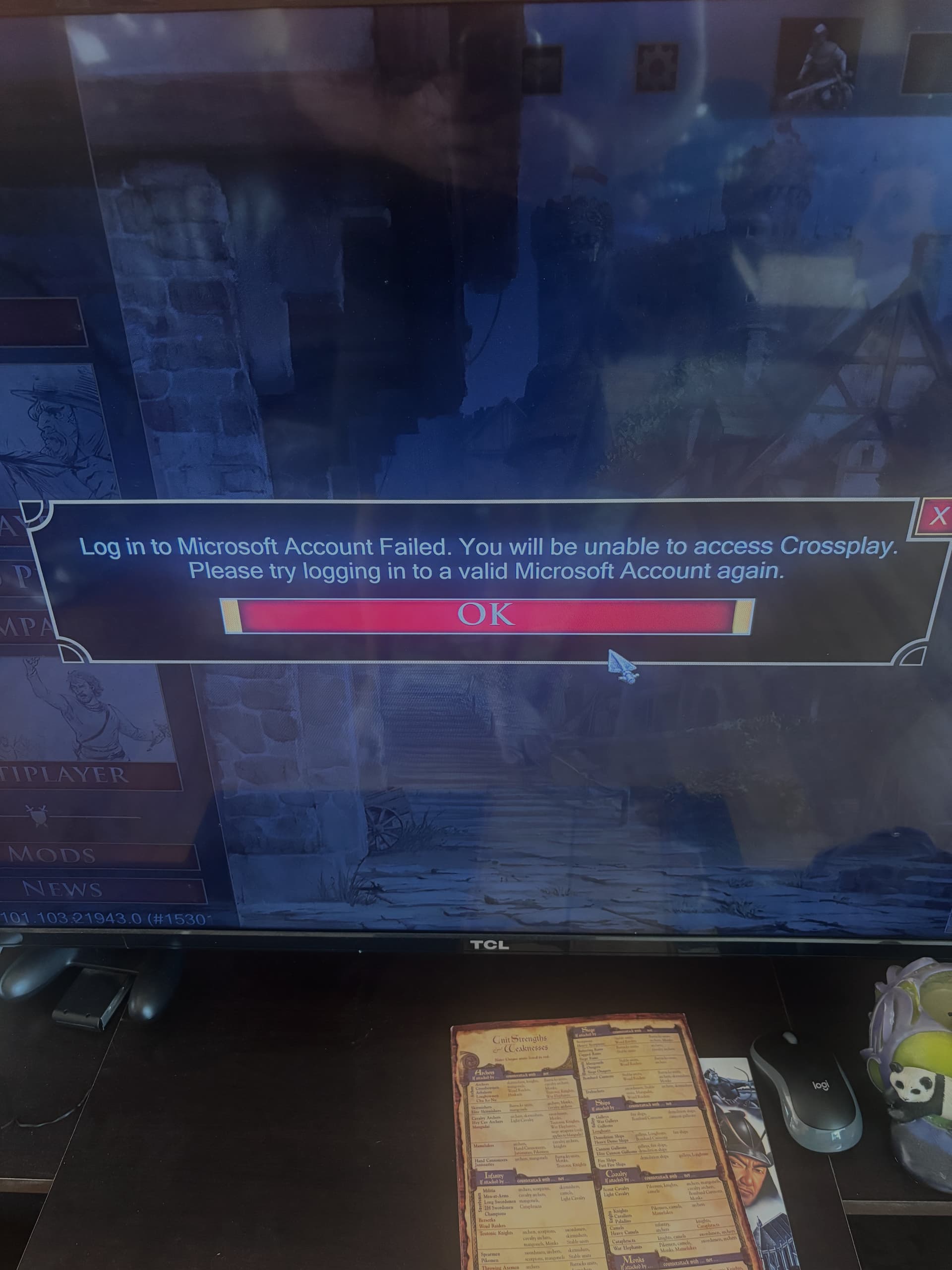 Can't access crossplay/link to Microsoft account after latest AOE2 ...