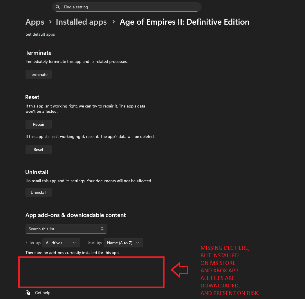 There are no DLCs installed for the game even though they are downloaded and installed (Graphics ...
